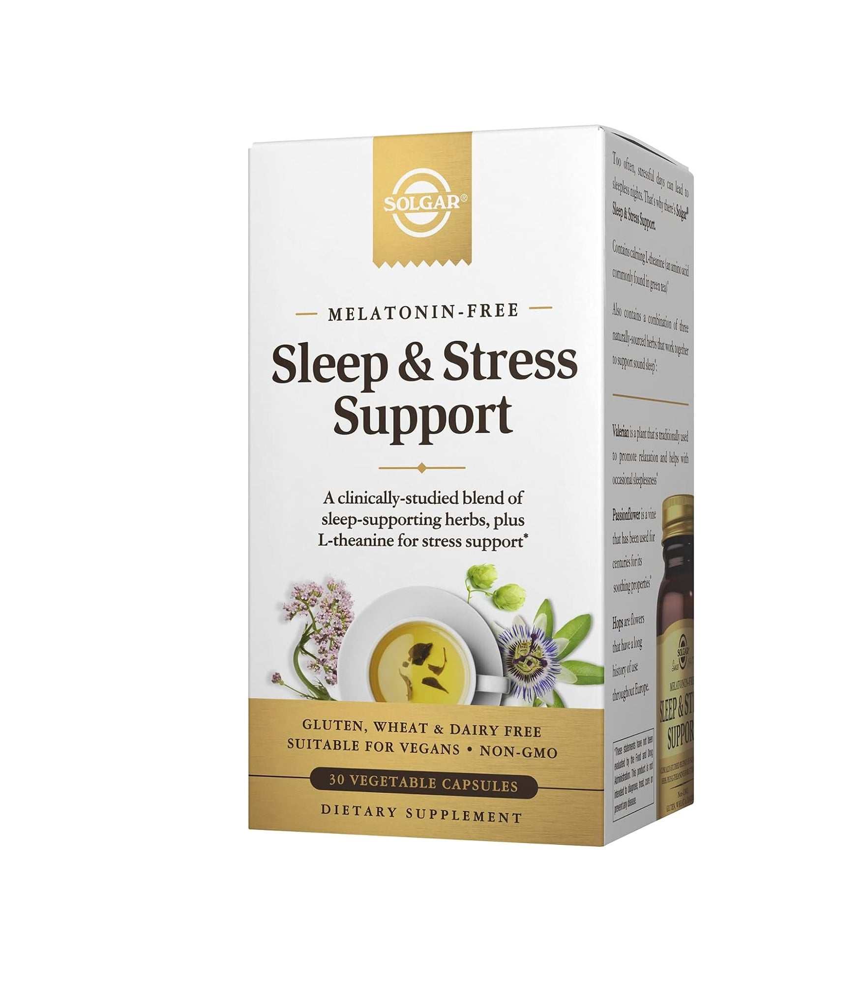 Solgar Sleep And Stress Support 30 Vegetable Capsules Healthlandcenter