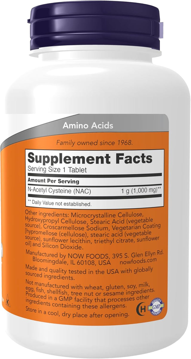 Now Foods NAC 1000 MG 120 Tablets 5 PACK – Healthlandcenter