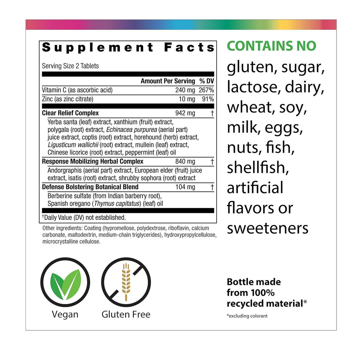 Rainbow Light, Counter Attack, 30 Tablets – Healthlandcenter