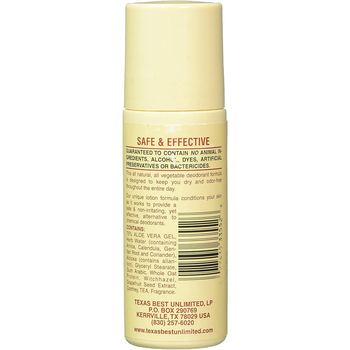 Alvera, All Natural Roll-On Deodorant, Aloe And Almonds – Healthlandcenter