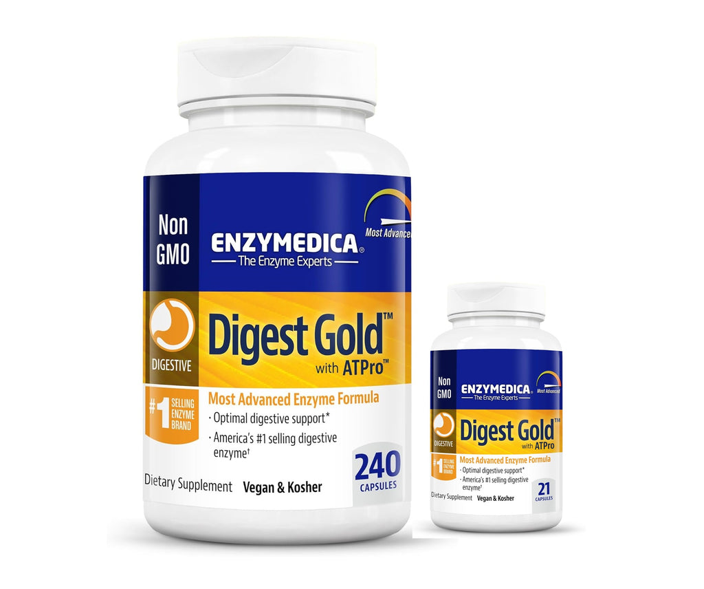 Enzymedica, Digest Gold with ATPro, 240 Capsules - With Bonus bottle ...