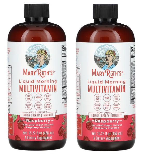 MaryRuth Organics, Liquid Morning Multivitamin, Raspberry, 15.22 fl oz ...