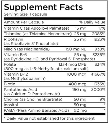 Metabolic Maintenance B-Complex 90 capsules – Healthlandcenter