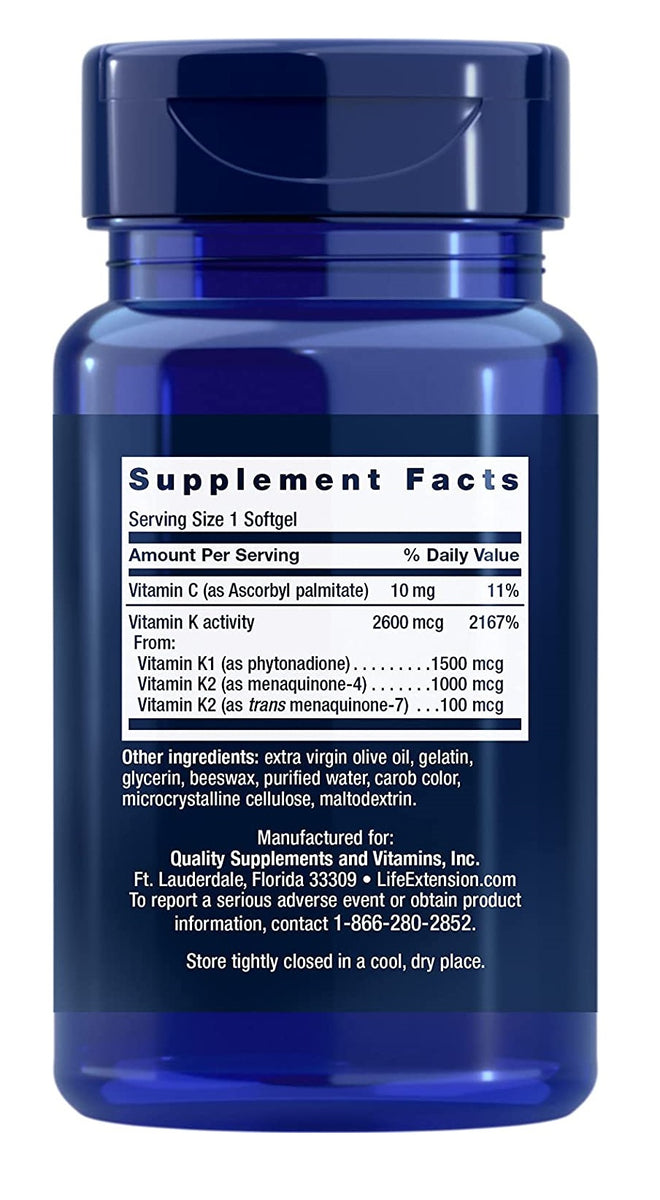 Life Extension, Super K, 90 Softgels – Healthlandcenter