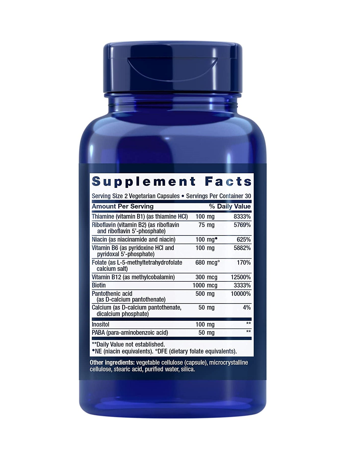 Life Extension BioActive Complete B Complex 60 Vegetarian Capsules ...