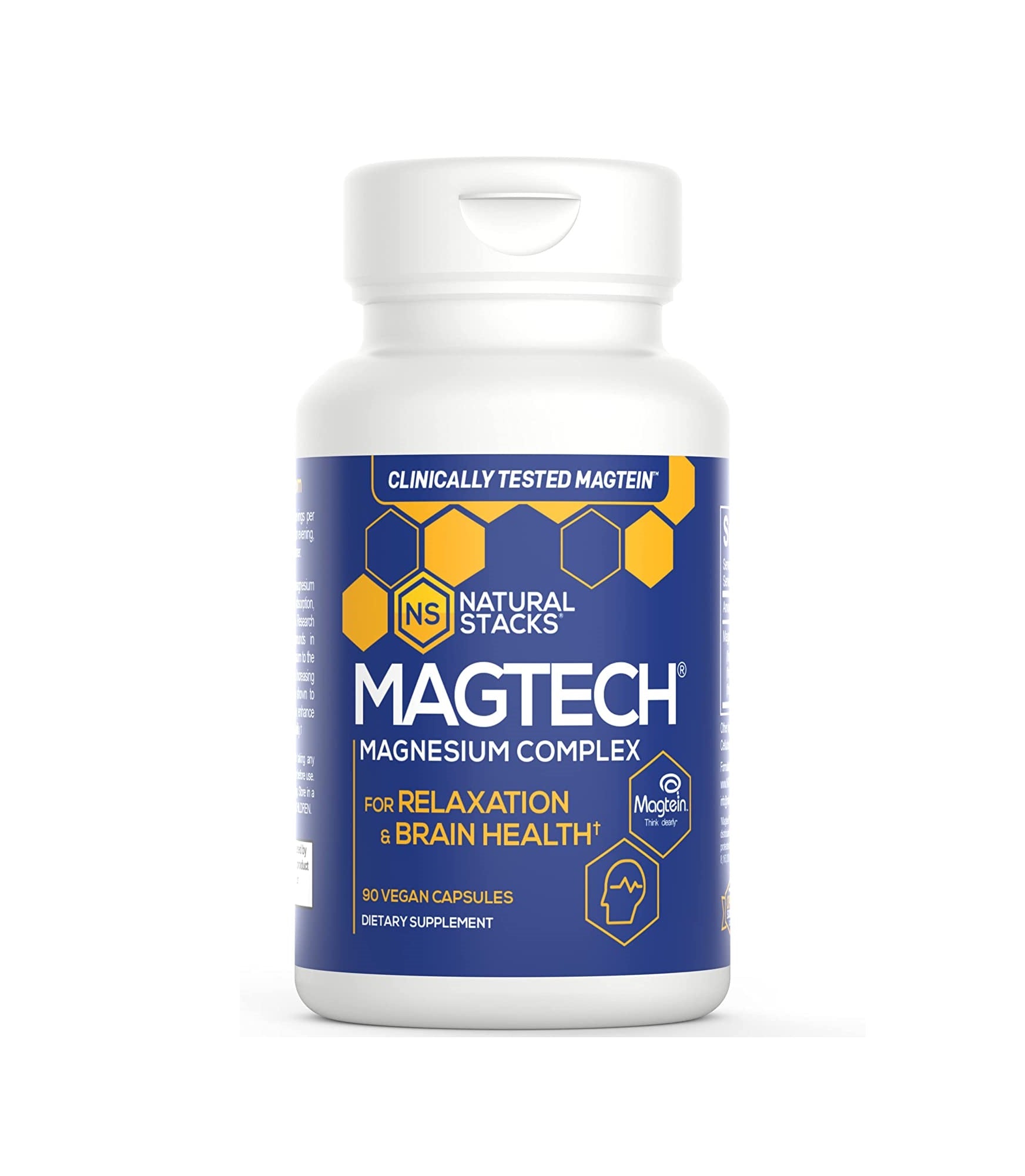 Natural Stacks, MagTech, Magnesium Complex, 90 Vegetarian Capsules – Healthlandcenter
