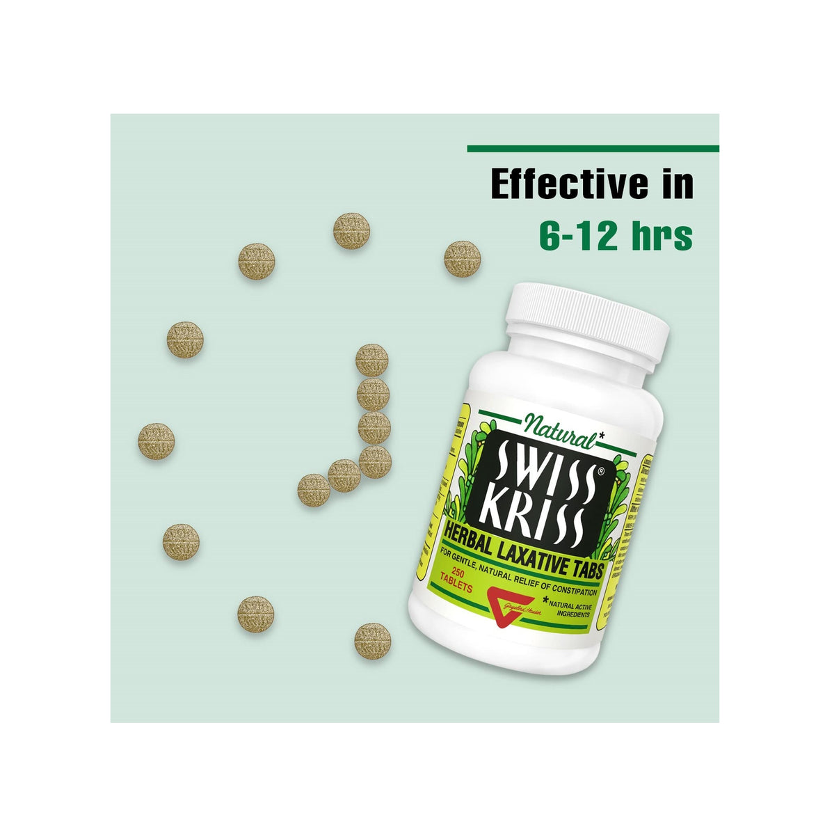 Swiss Kriss Herbal Laxative Tabs 250 Tabs - 2 Bottles – Healthlandcenter