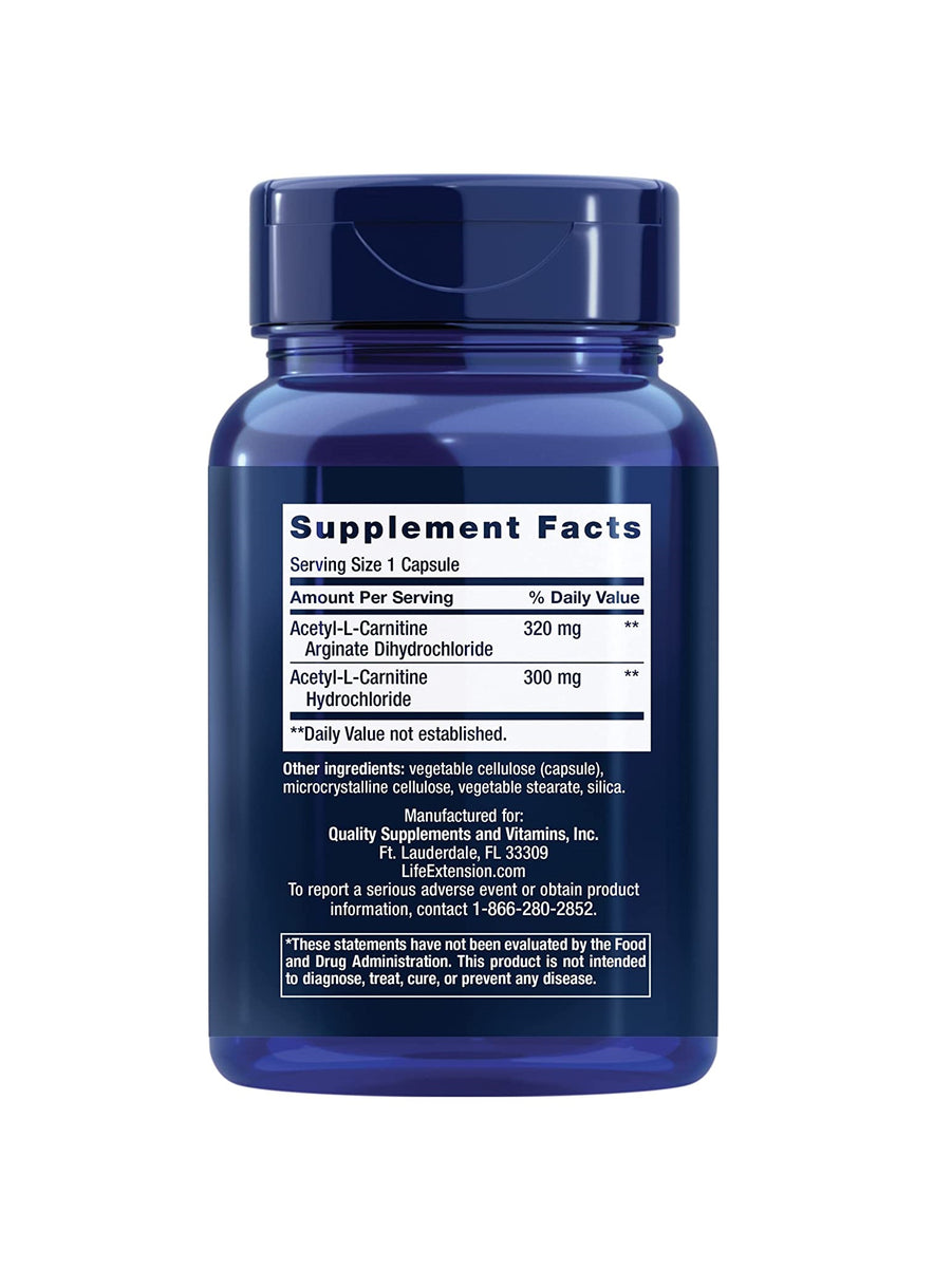 Life Extension, Acetyl-L-Carnitine Arginate, 90 Capsules – Healthlandcenter