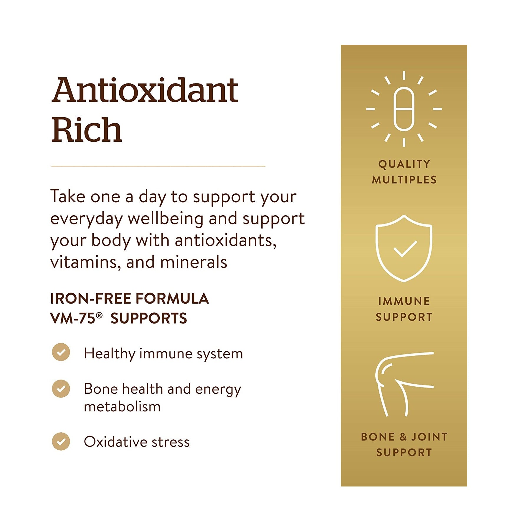 Solgar, Formula V, VM-75, Multiple Vitamins with Chelated Minerals, Ir ...