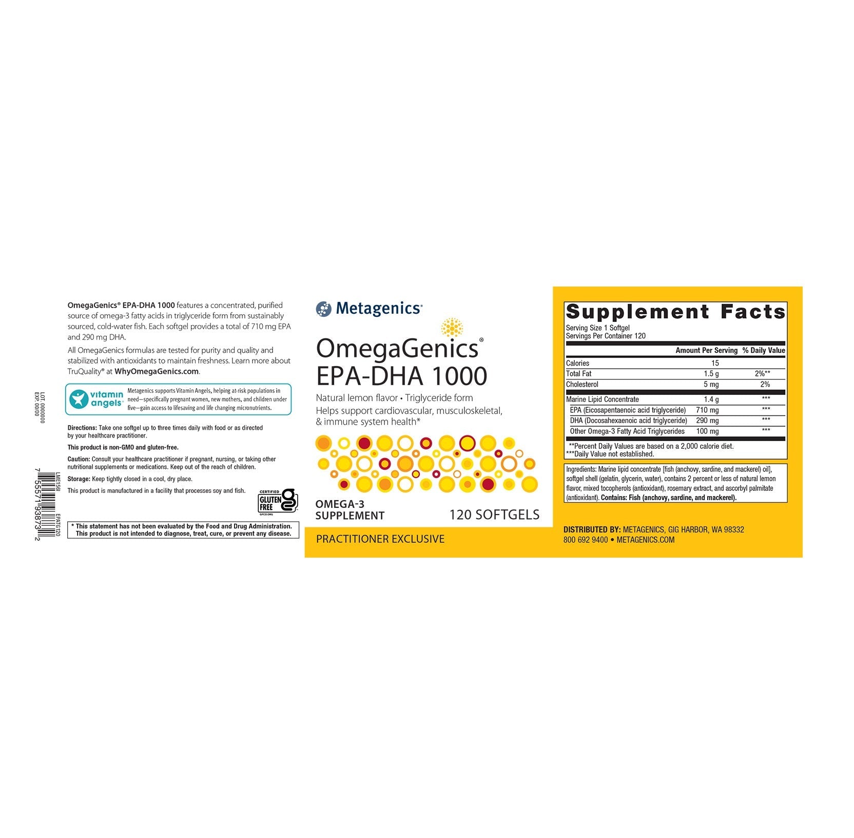 Metagenics OmegaGenics EPA-DHA 1000 120 softgels – Healthlandcenter