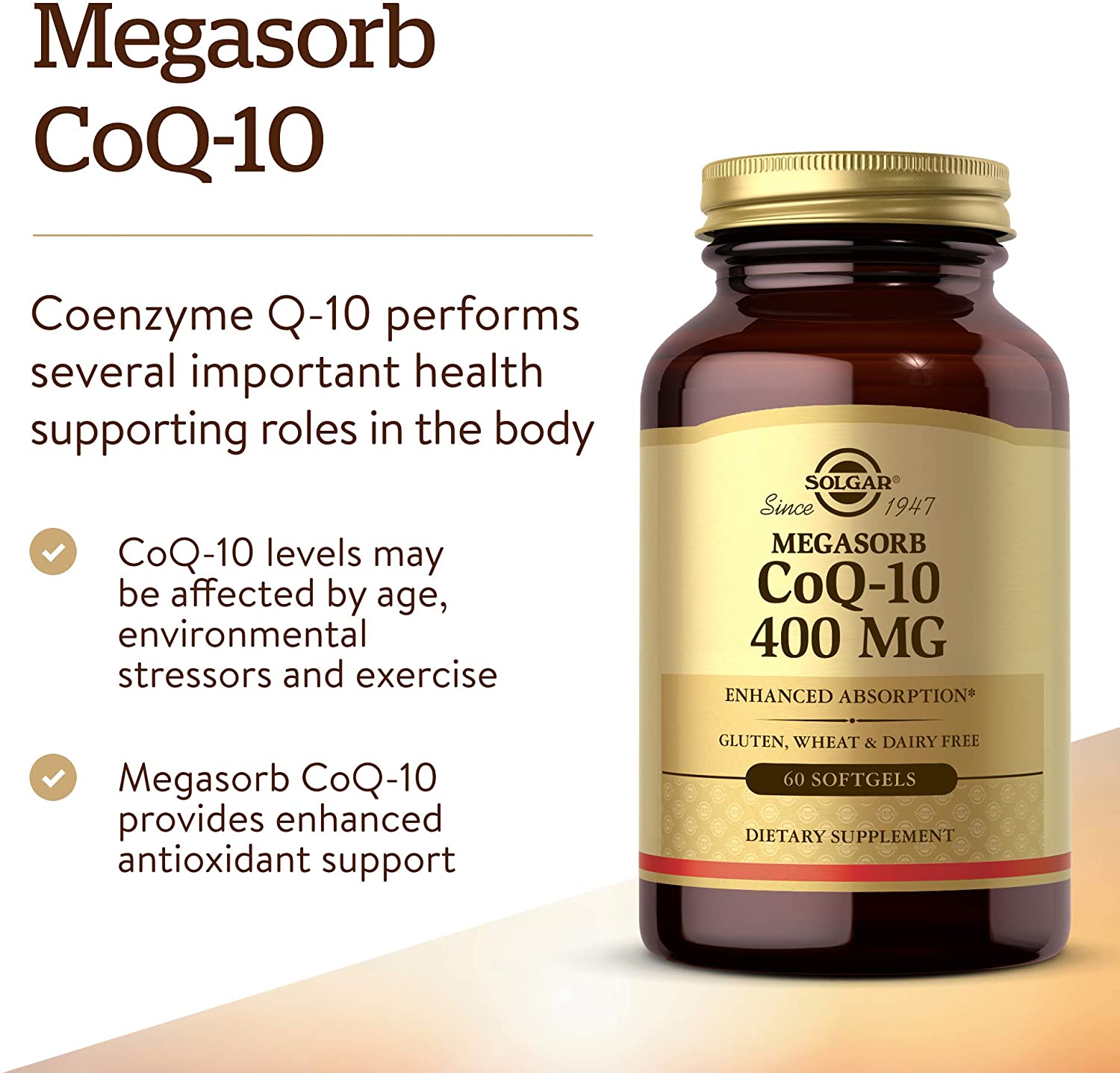 Solgar Megasorb CoQ-10 400 mg, 60 Softgel – Healthlandcenter