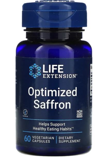 Life Extension, Optimized Saffron, 60 Vegetarian Capsules ...